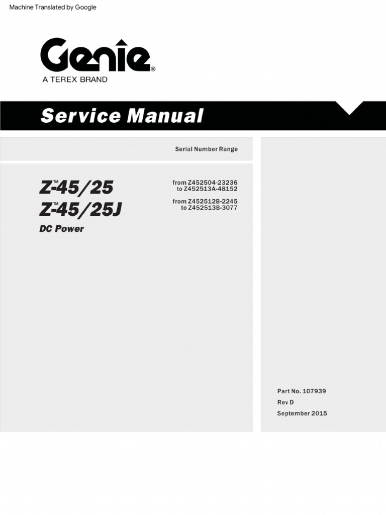 Genie z45 | PDF | Technology & Engineering
