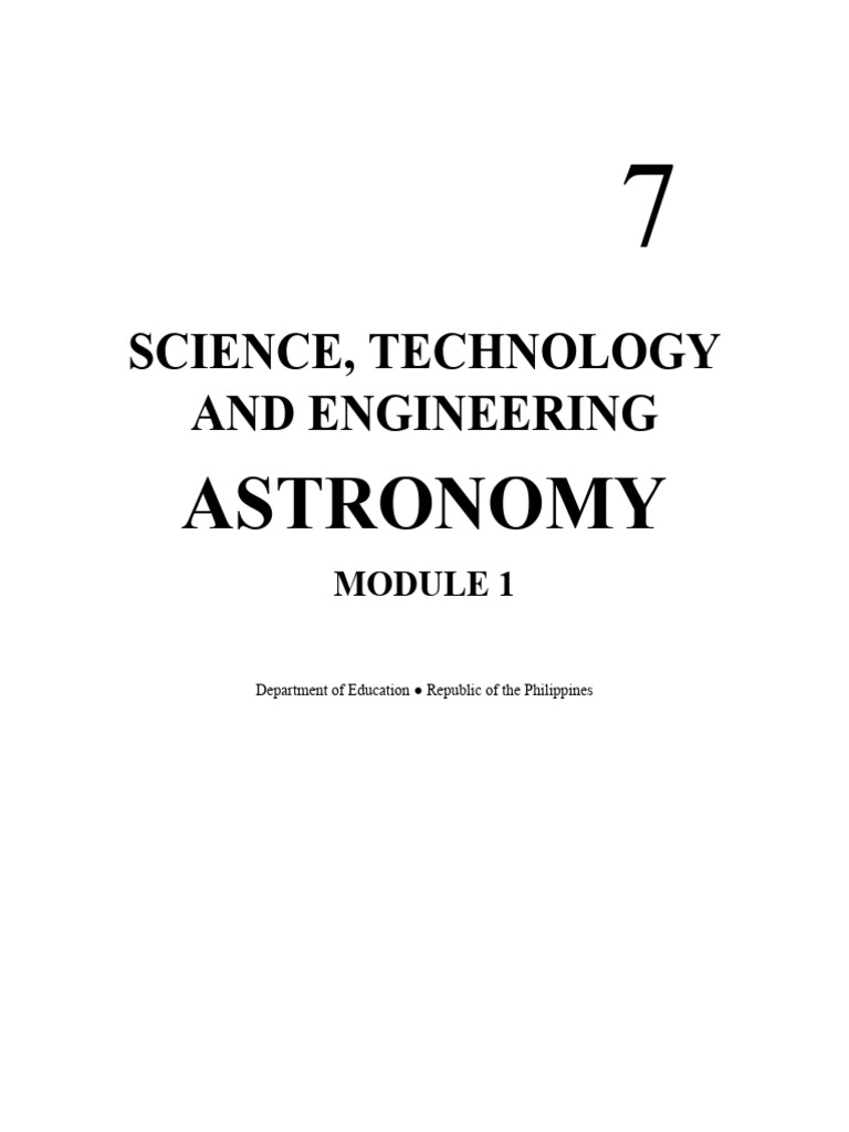 Module 1 - Astronomy | PDF