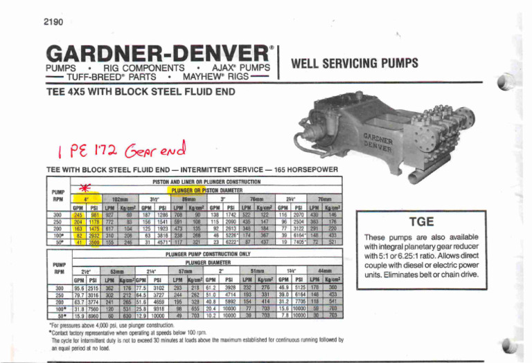 GARDNER-DENVER-1PE172-TRIPLEX-PUMP | PDF
