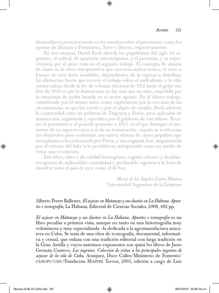 Alberto Perret Ballester El Azucar en Matanzas y S | PDF