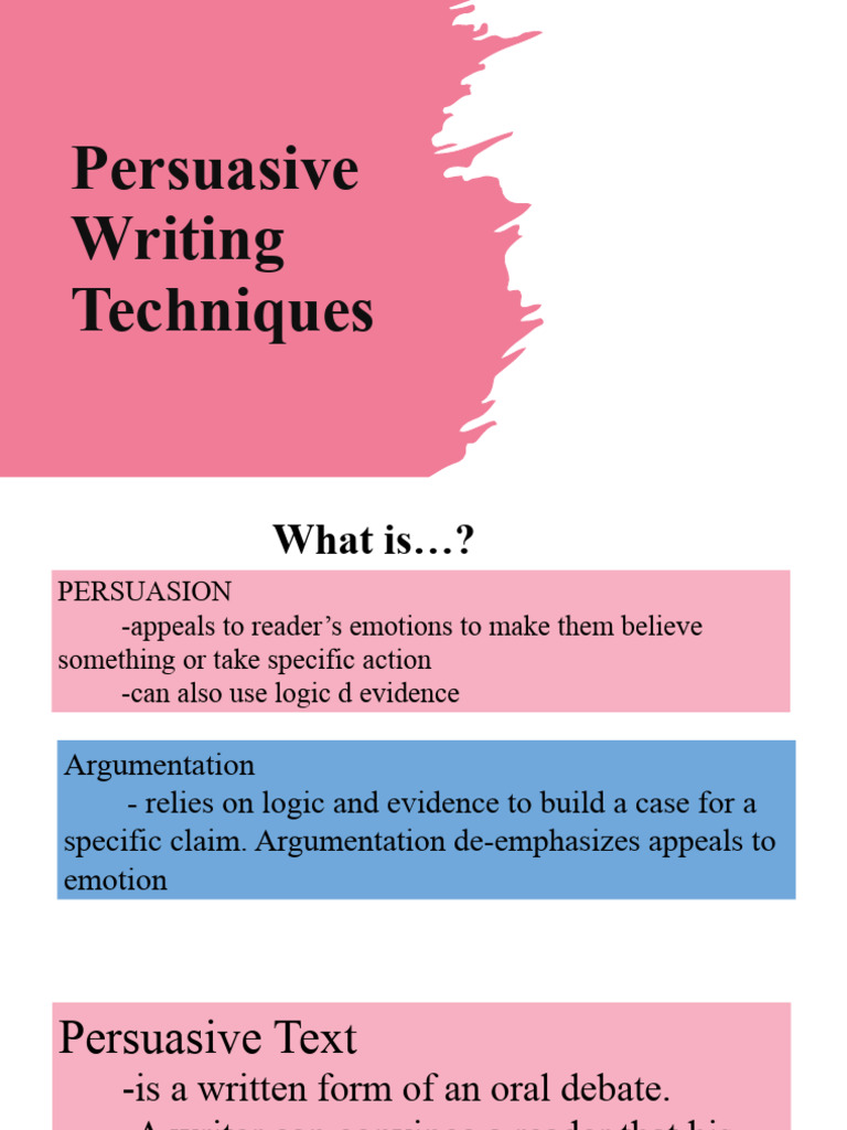 Persuasive-Writing-Techniques | PDF
