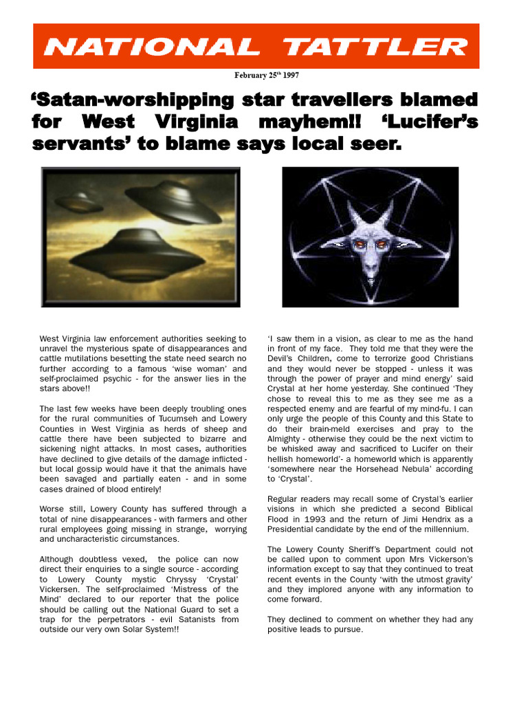 Delta Green Puppet Shows and Shadow Plays - Tabloid Article 2 | PDF