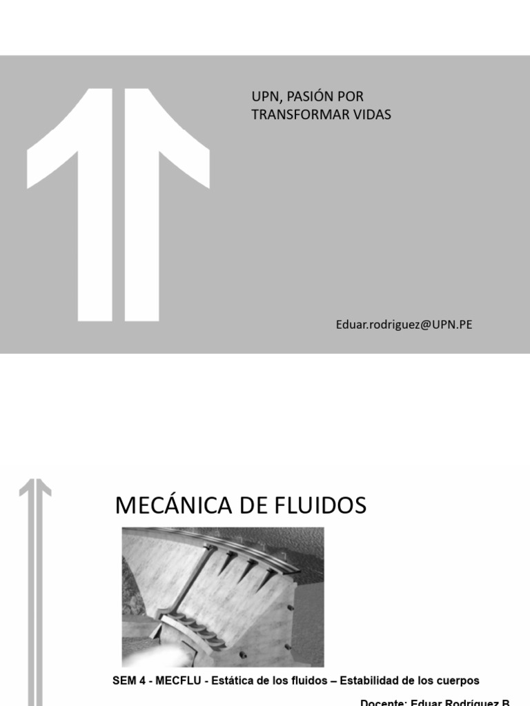 Sesión 4 - MECFLU - Estática de Los Fluidos - Estabilidad de Los ...