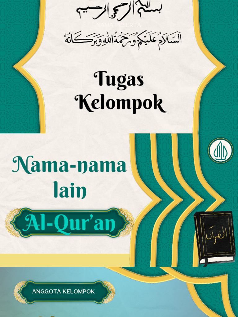 Nama-Nama Lain Al-Qur'an | PDF
