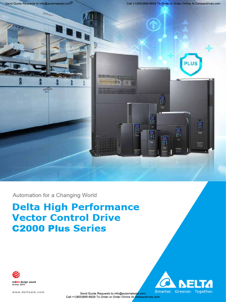 Delta C2000 Plus Series Catalog | PDF | Electric Motor | Electrical ...