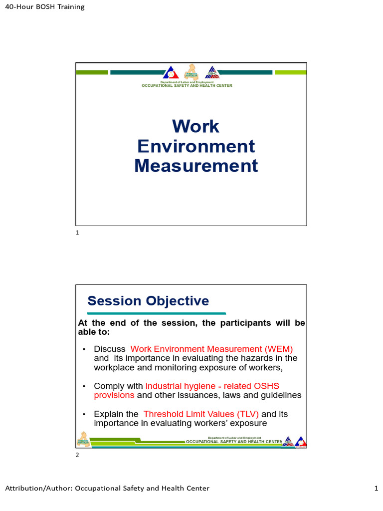Day 2_Module 2-2A_Work Environment Measurement_ParticipantCopy | PDF