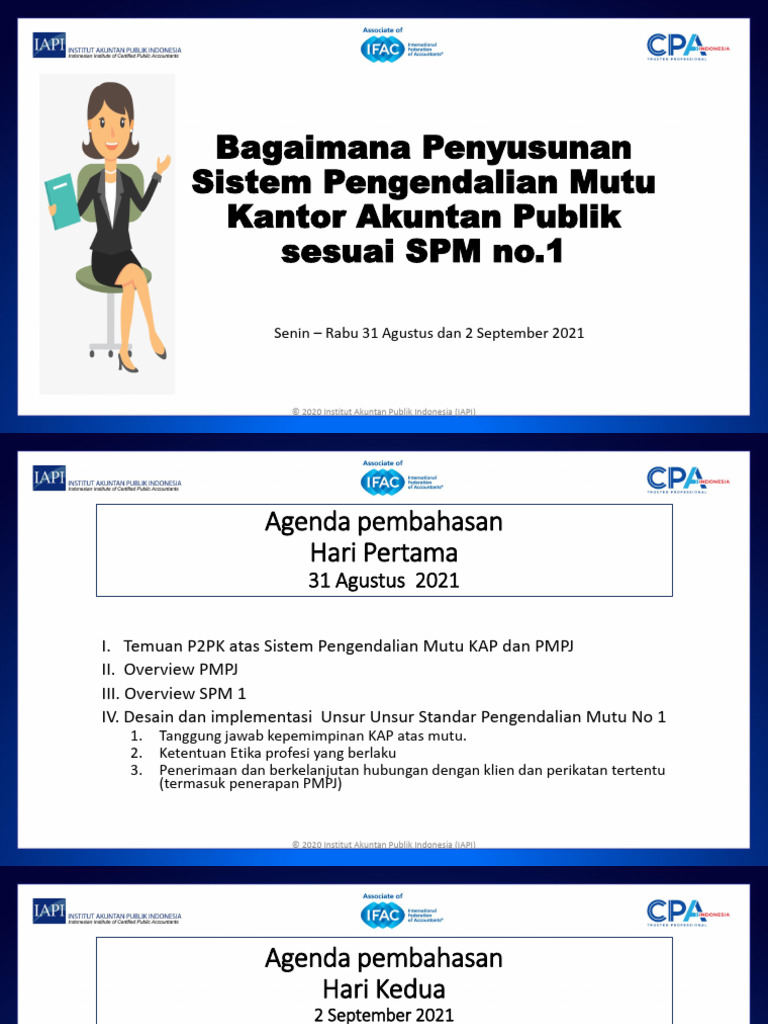 Hari Ke 1 31 Agustus 2021 Materi IAPI SiPM KAP | PDF