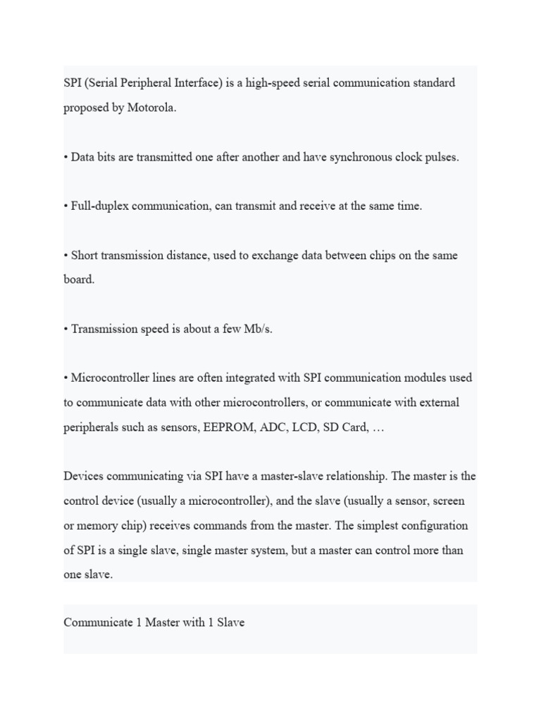 SPI | PDF