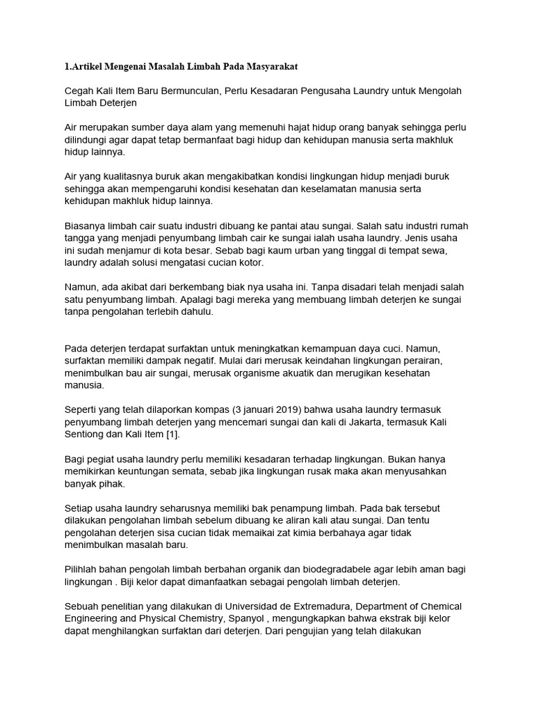 Artikel Limbah Dimas Aria Kusuma | PDF