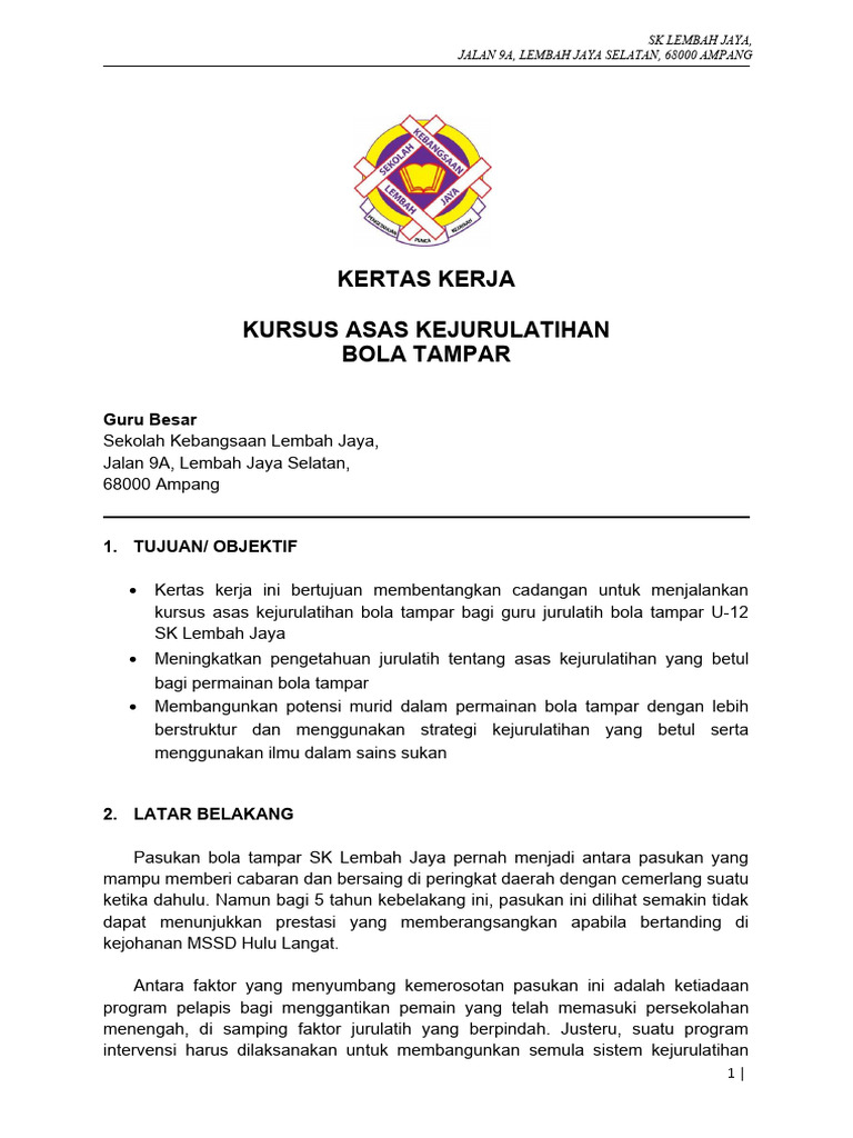 Kertas Kerja Kursus | PDF