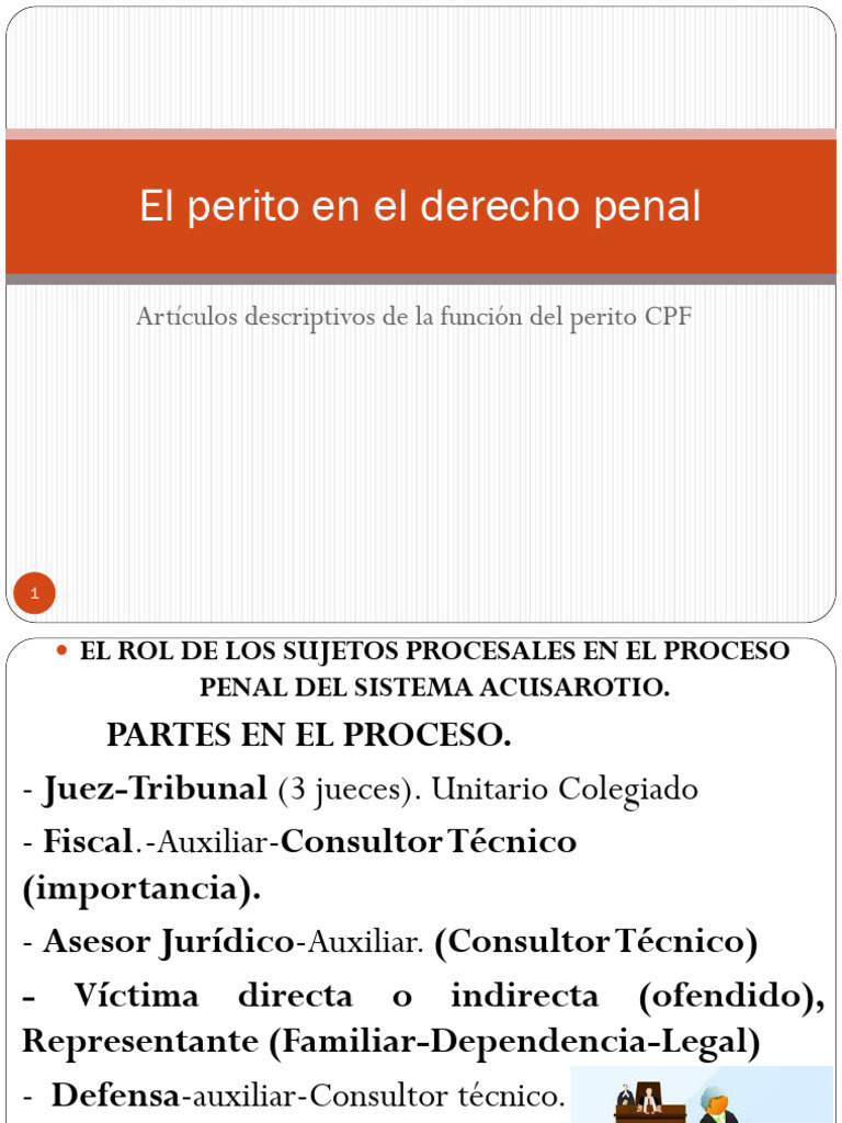 Función del Perito en el Proceso Penal | PDF