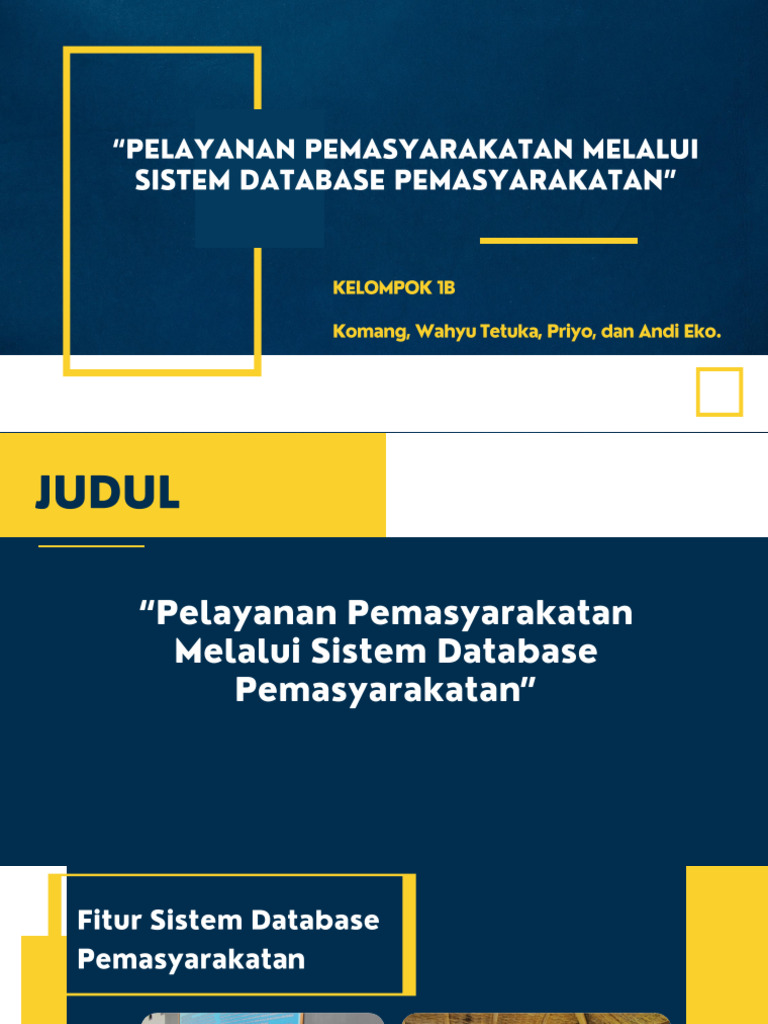 Pelayanan Pemasyarakatan Melalui SDP | PDF