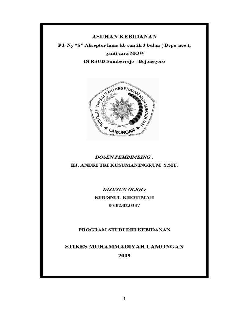 MOW: Kontrasepsi Operatif Wanita | PDF