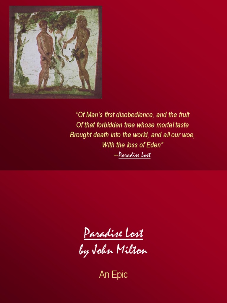Paradise Lost | PDF | Paradise Lost | John Milton