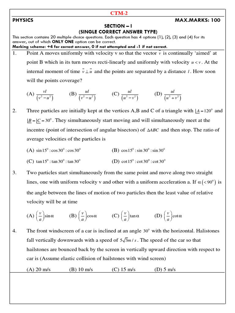 RM Adv + CTM For JR f3-3 | PDF | Velocity | Acceleration