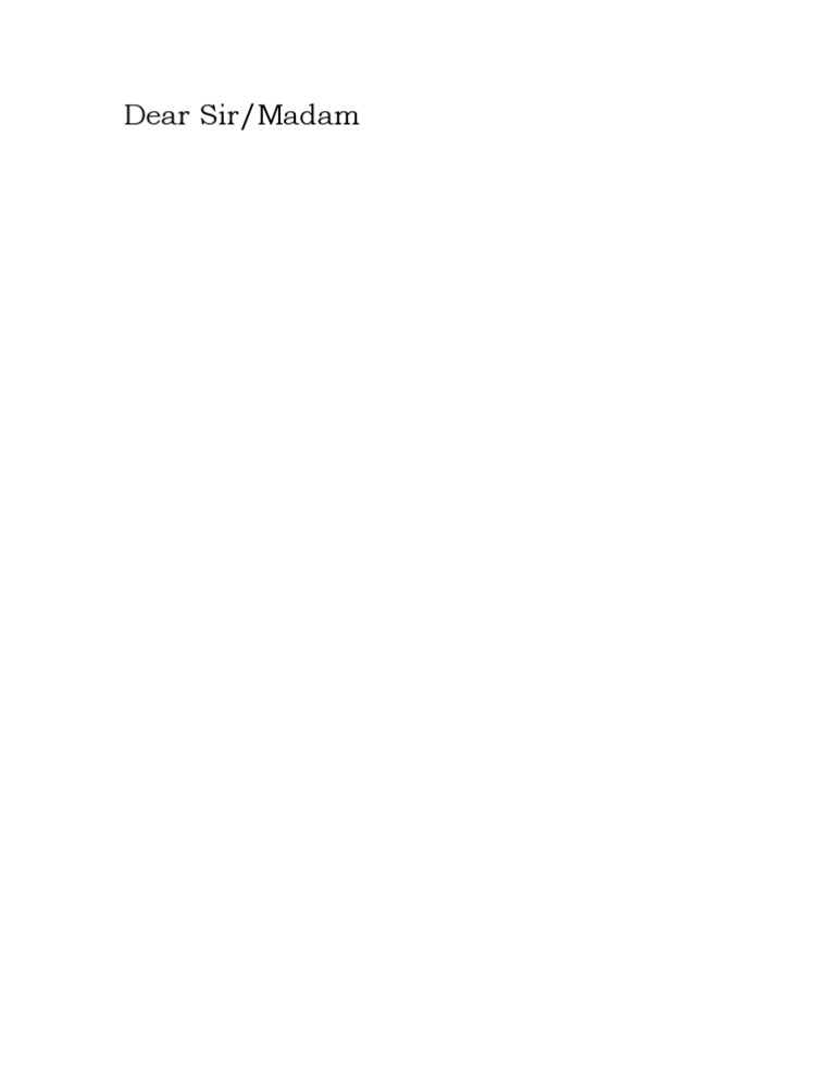 Inquiry Letter Template | PDF
