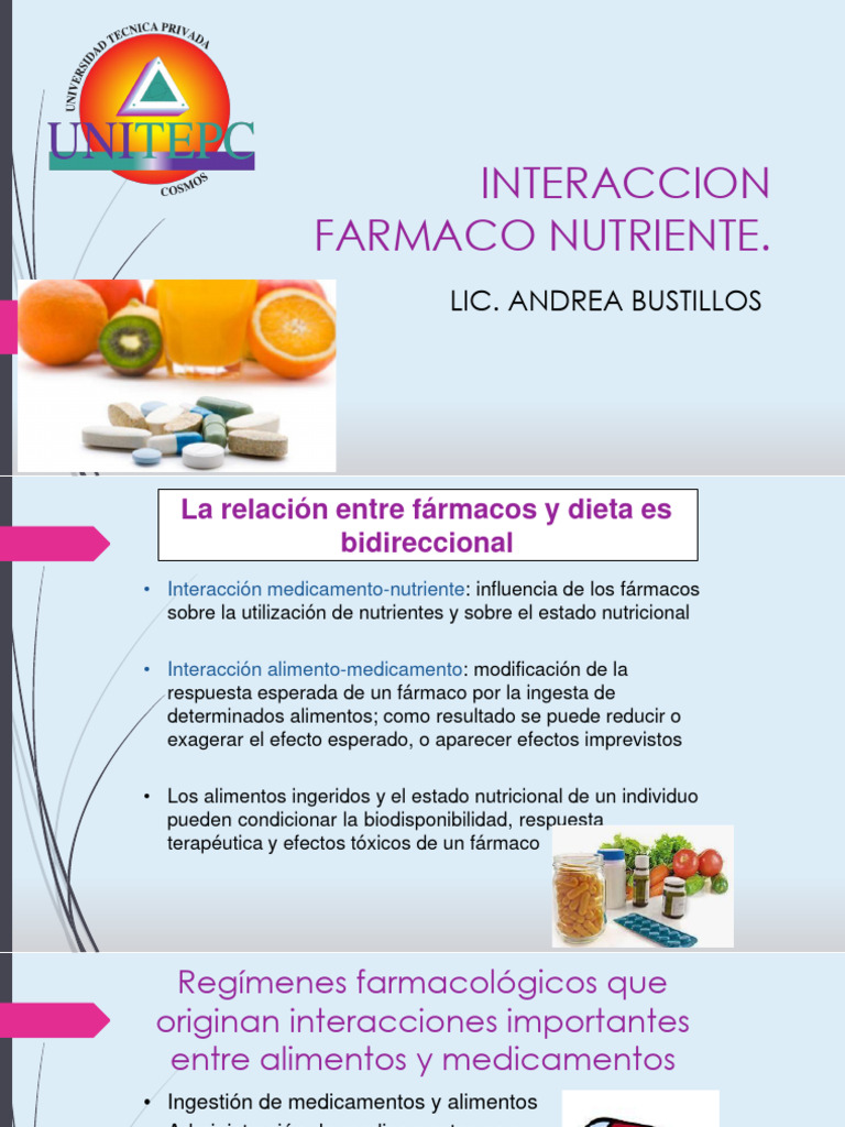 Interaccion Farmaco Nutriente | PDF
