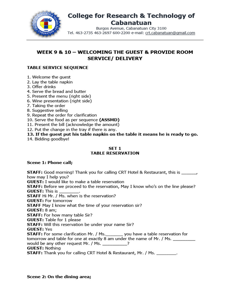 Updated Reviewer For FBS Conversation Ammended 1 | PDF | Menu | Home