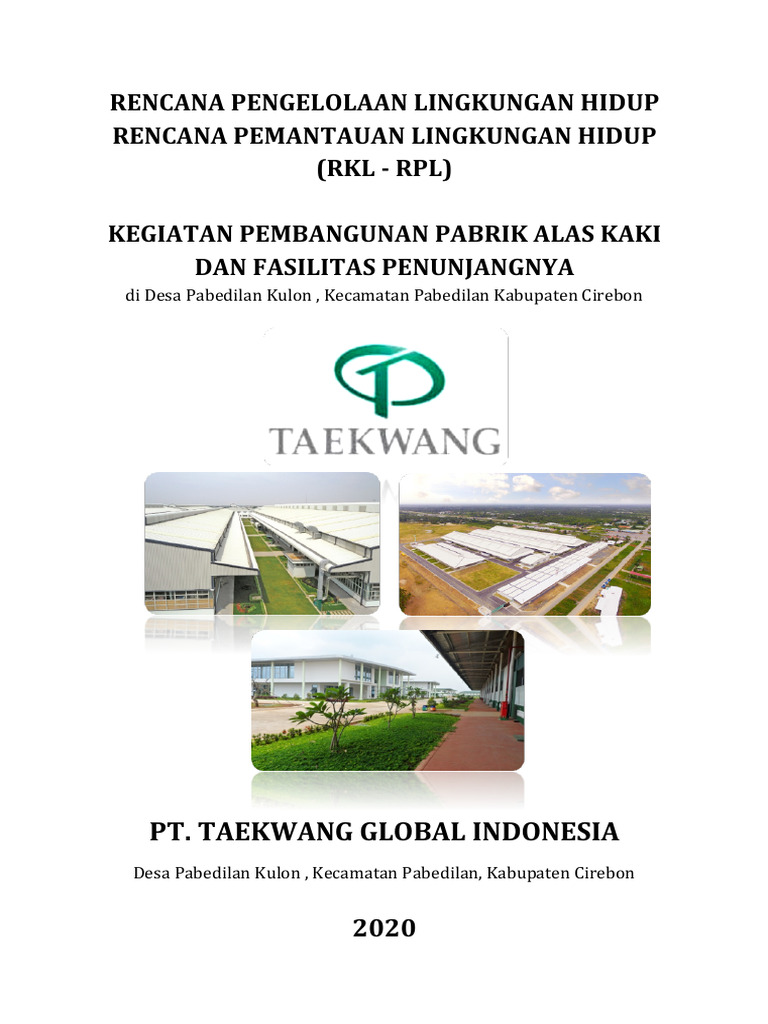 RKL-RPL PT. Taekwang Global Indonesia | PDF