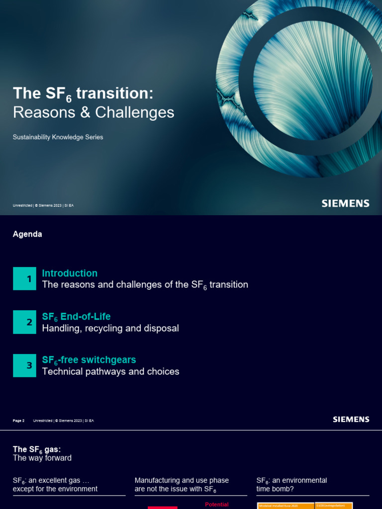 The SF6 Transition - Presentation | PDF | Waste Management | Recycling