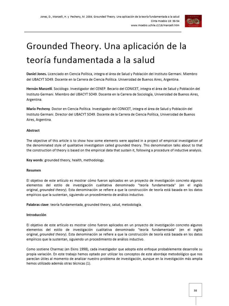 A. Teoría Fundamentada | PDF