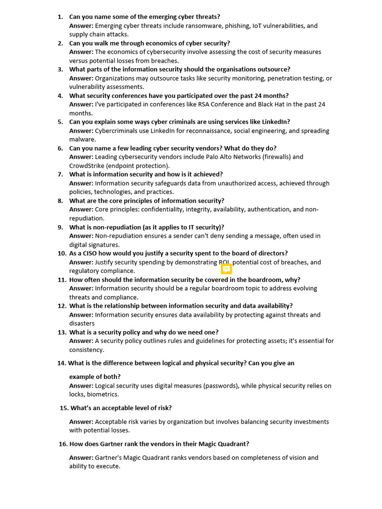 Interview Question 1 - 30 | PDF