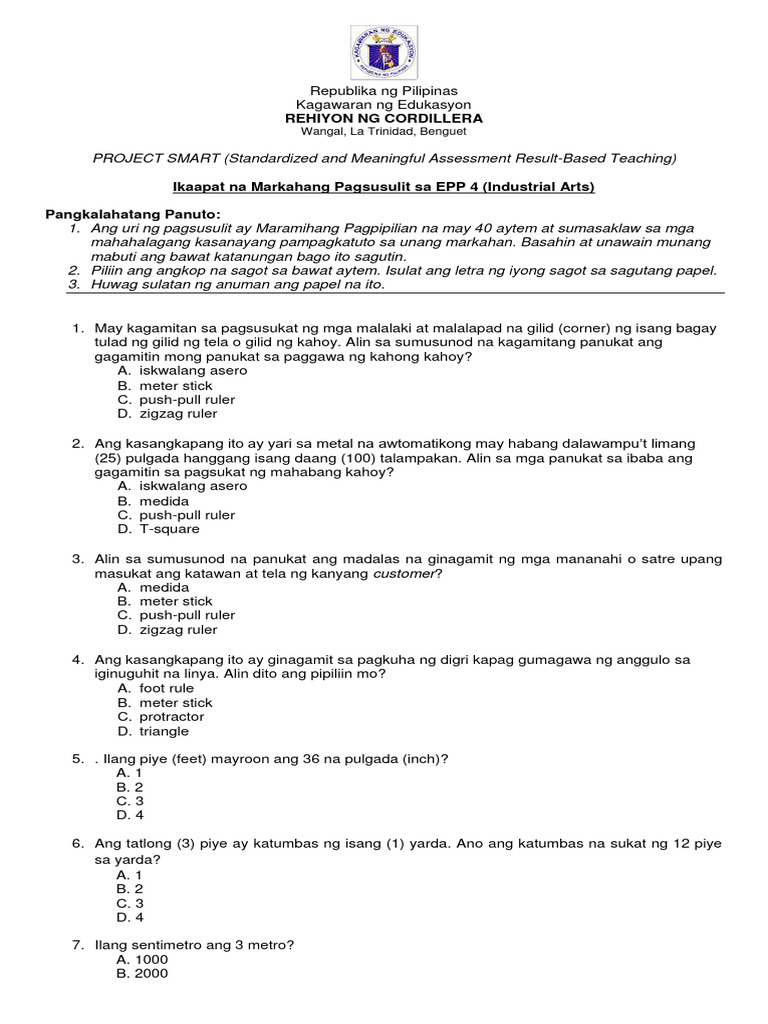 TQ - Q4 - TLE EPP - 4 - Jonalyn Ambrona | PDF
