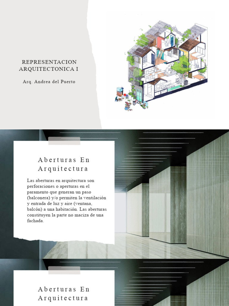 Tipos y Funciones de Aberturas en Arquitectura | PDF