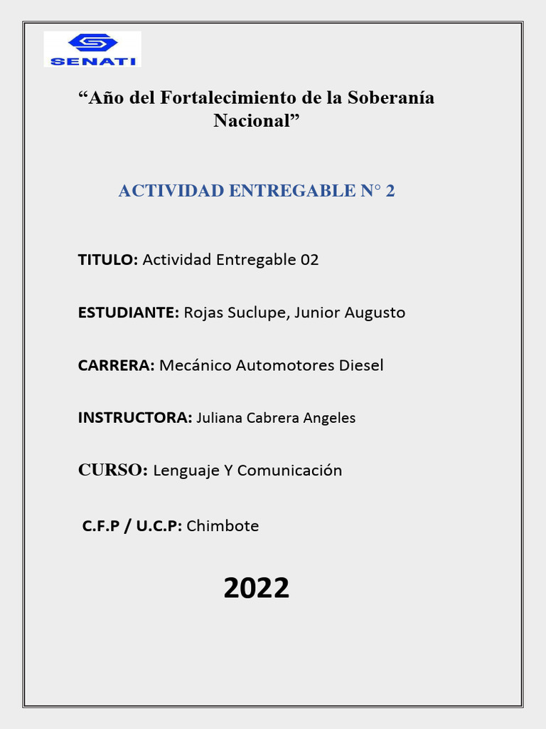 Actividad Entregable N°2 - Comunicación | PDF | Crecimiento personal y profesional