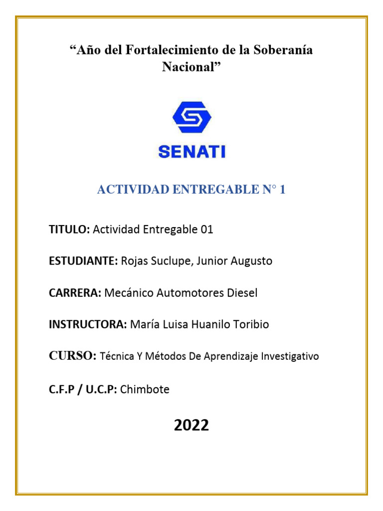 Actividad Entregable N1 Tecnica | PDF