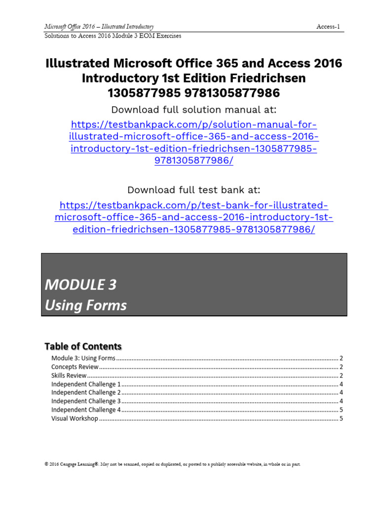 Illustrated Microsoft Office 365 and Access 2016 Introductory 1st ...