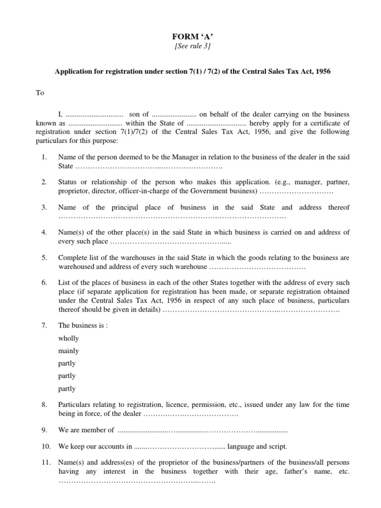R&T Form A | PDF | Common Law | Government