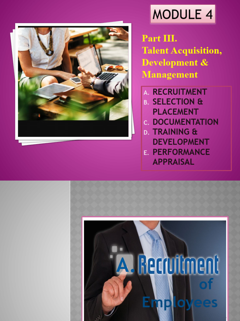 PDF Maricar Module 4 Recruitment 1 | PDF | Recruitment | Business Economics