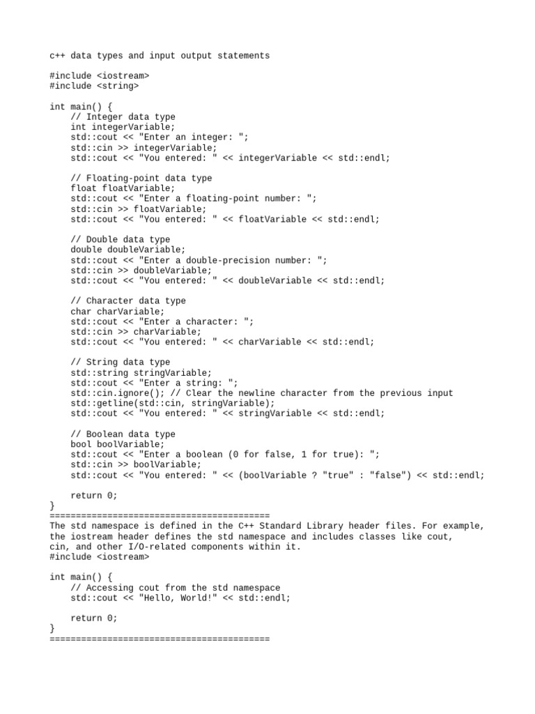 C++ Training | PDF