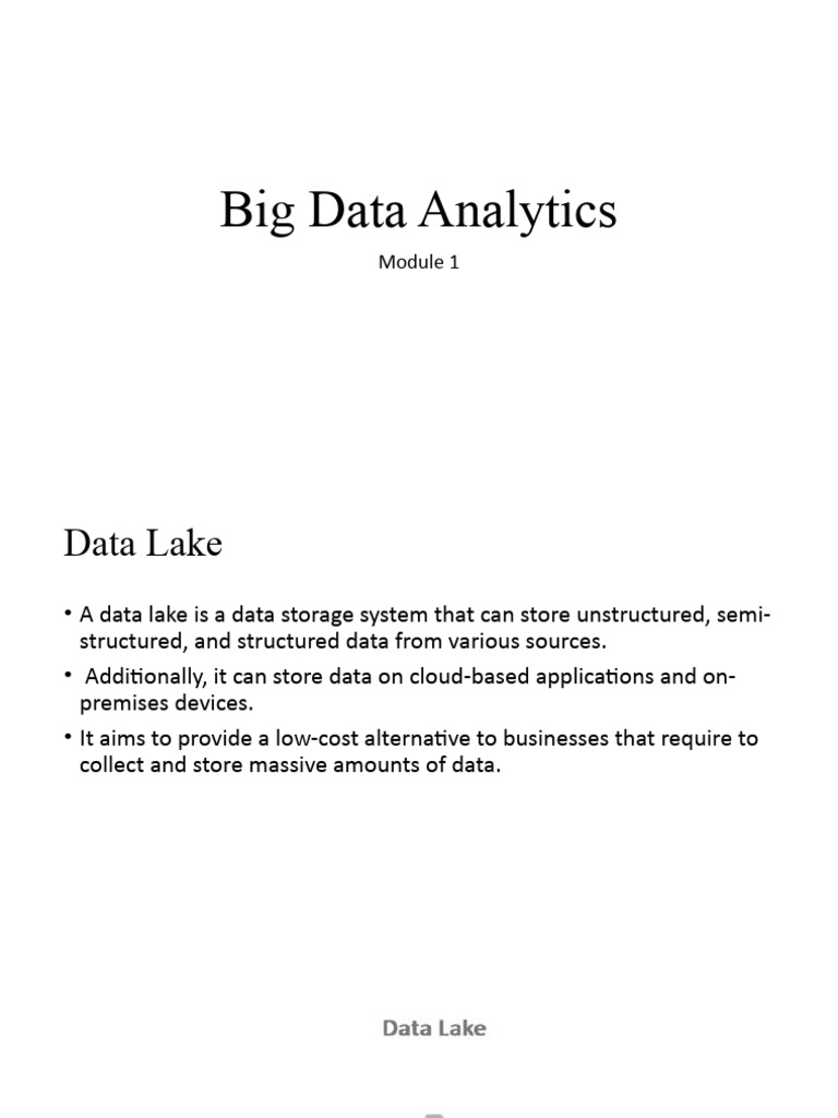 BDA Data Lake | PDF