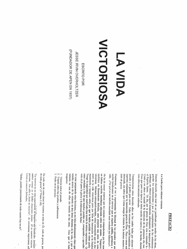 Manual de La Vida Victoriosa | PDF