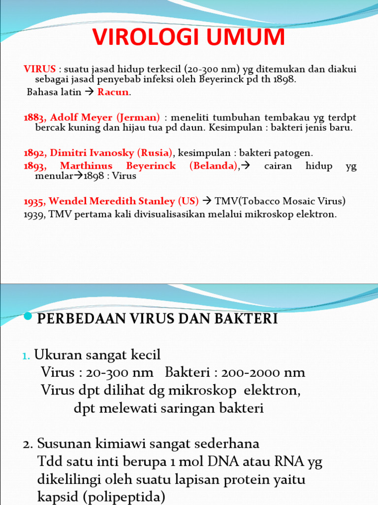 Virologi Umum | PDF