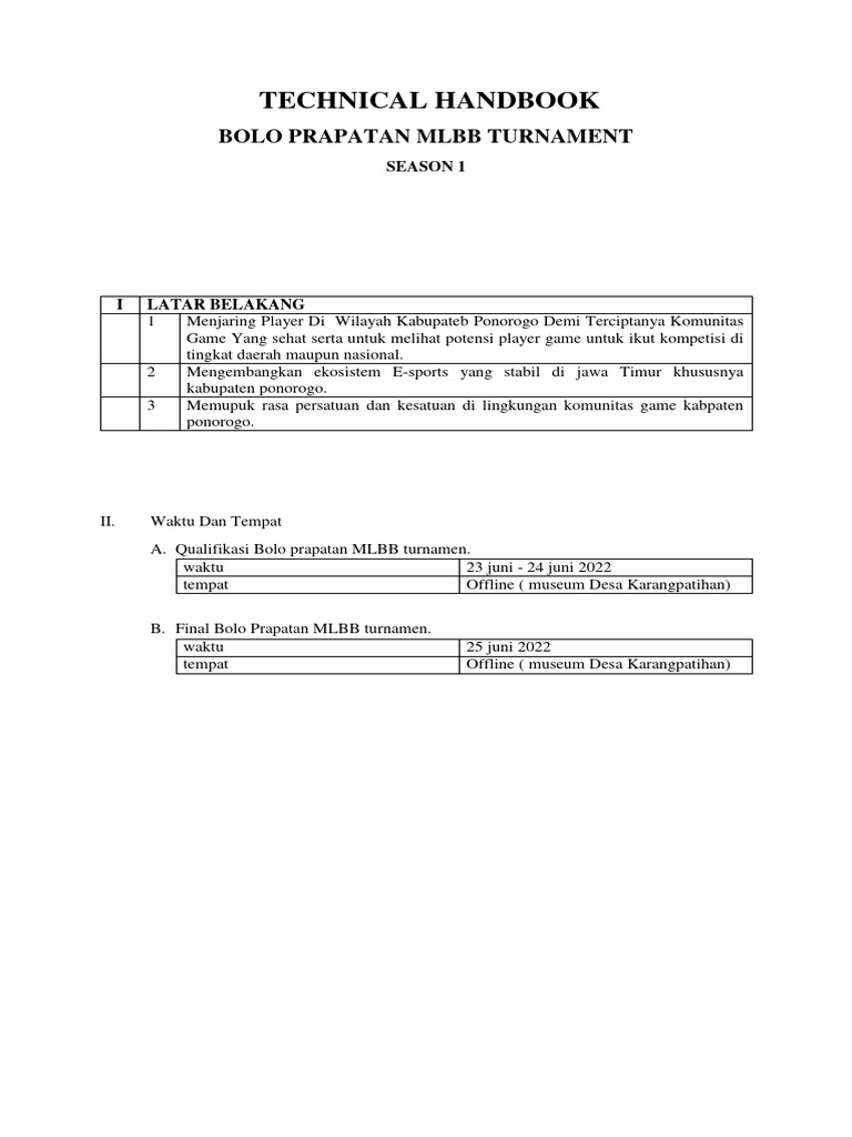 Technical Handbook | PDF | Olahraga & Rekreasi