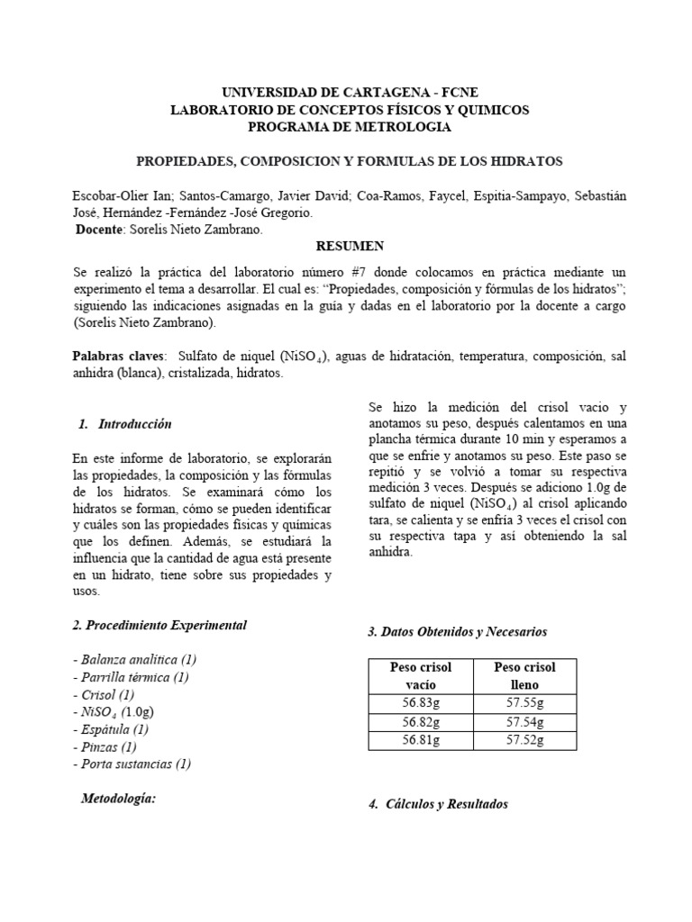 Informe #7 Composicion | PDF