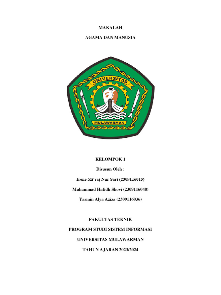 Makalah Agama Dan Manusia Final Chapter | PDF | Filsafat | Sains & Matematika