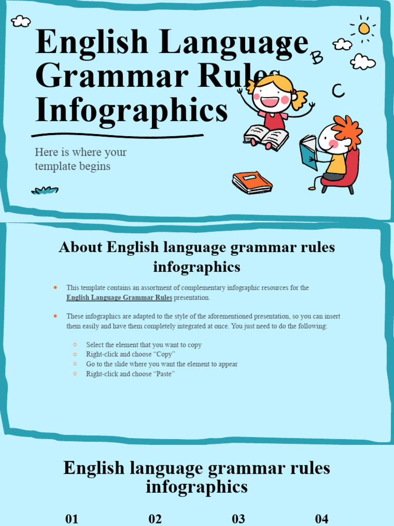 English Language Grammar Rules Infographics | PDF