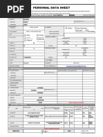 Excel File CSC Personal Data Sheet PDS 2017 1 | PDF | Justice | Crime ...