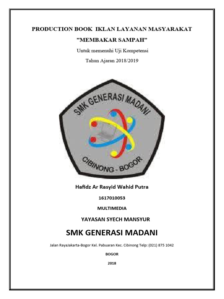 Production Book | PDF