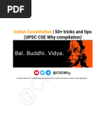 Polity Tricks & Mnemonics | PDF