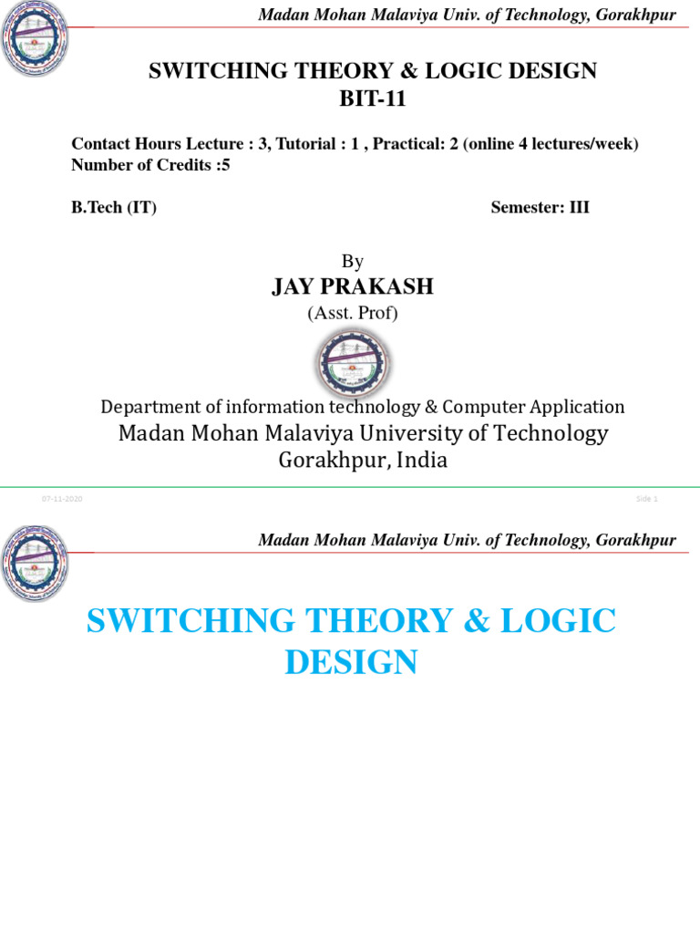 Switching Theory & Logic Design Unit 1 | PDF | Digital Signal | Subtraction Switching Theory & Logic Design Unit 1 | PDF | Digital Signal | Subtraction