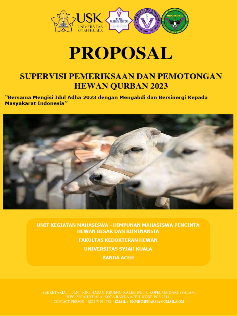 Supervisi Hewan Qurban 2023 | PDF