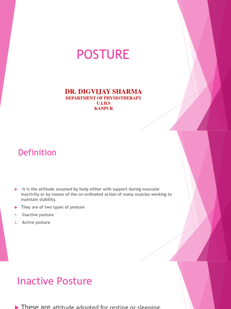 Understanding Posture in Physiotherapy | PDF | Anatomical Terms Of ...