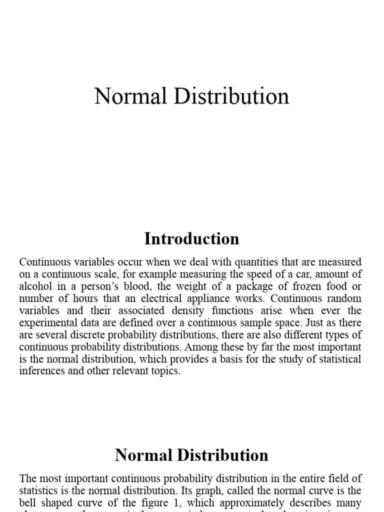 Normal Distribution | PDF