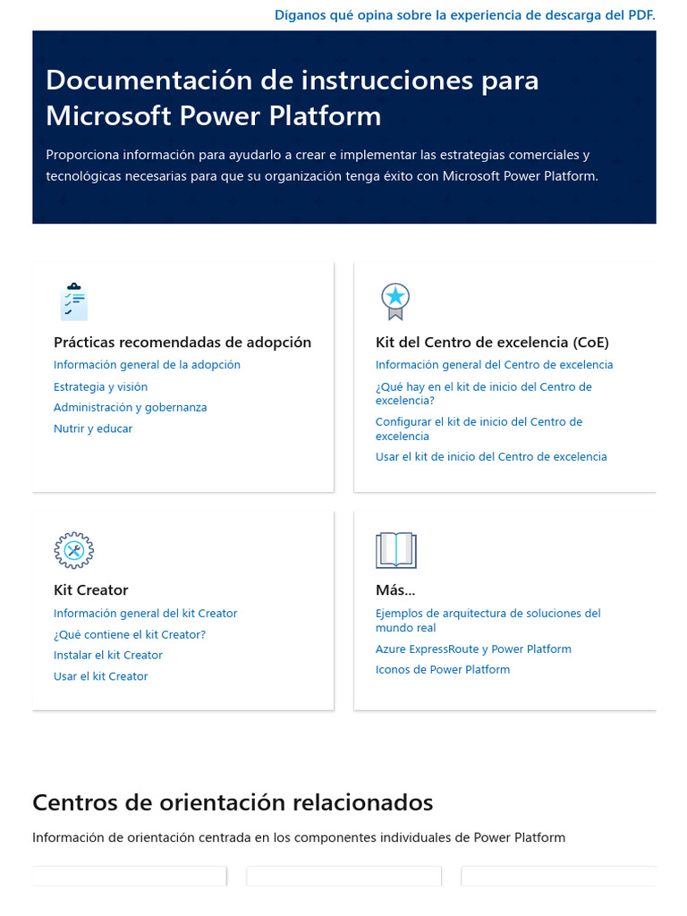 Power Platform Guidance | PDF | Microsoft | Indicador de rendimiento