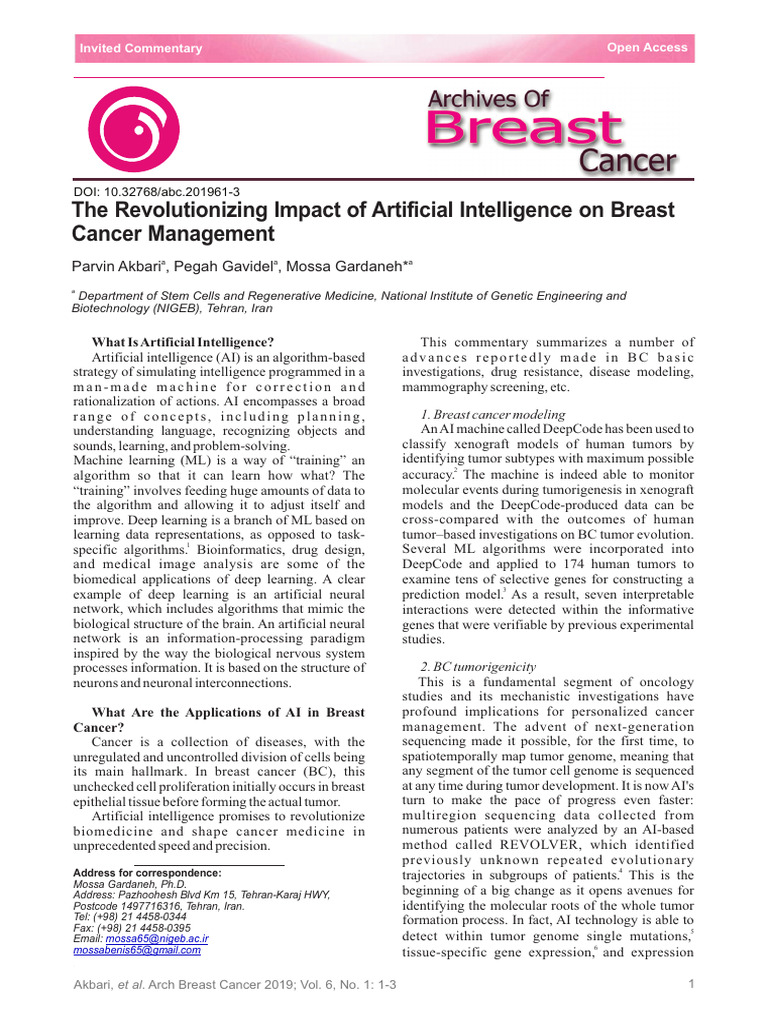 Breast Cancer | PDF